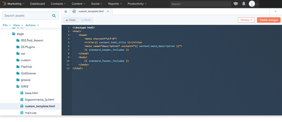 Building Custom CMS Templates with HubSpot