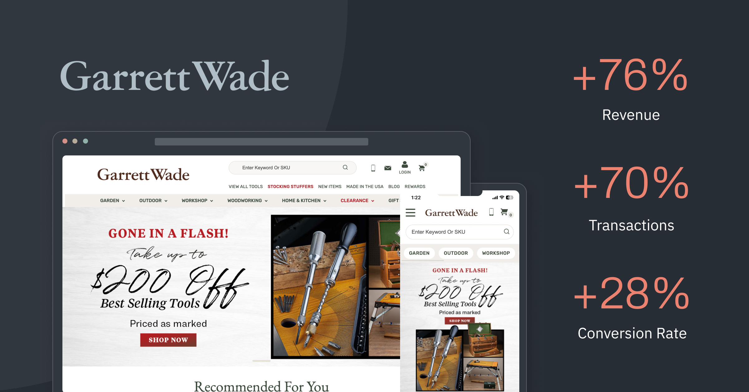 Building Garrett Wade's Shop On BigCommerce To Increase Revenue By 76%