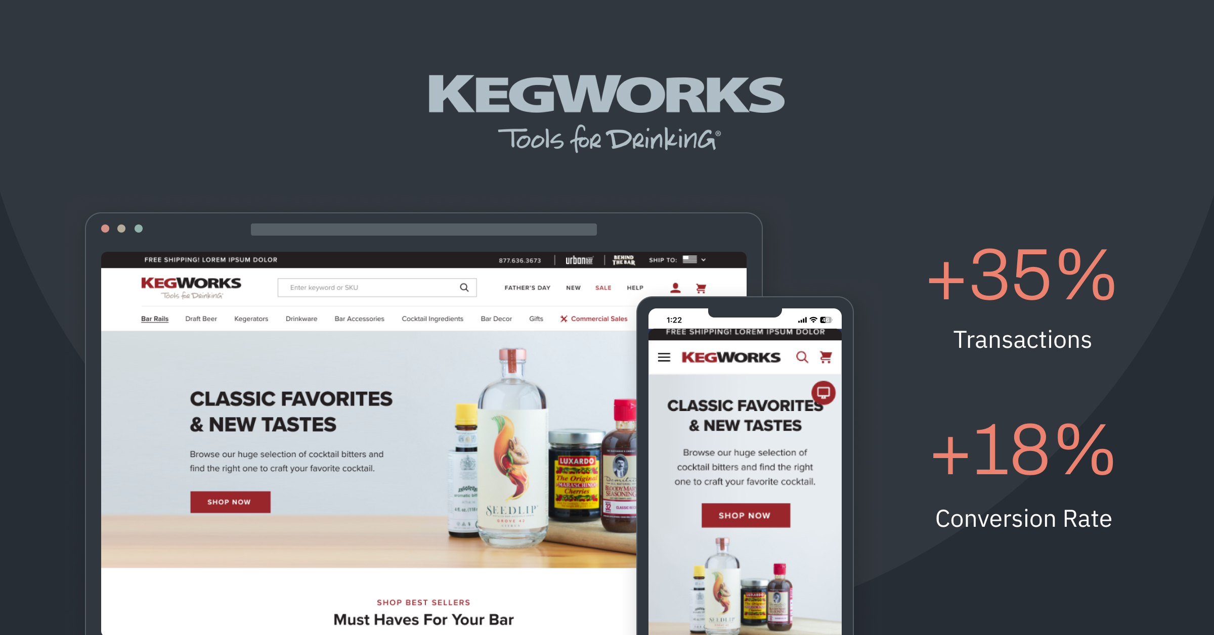 Increasing KegWorks' Conversion Rates by 48% With BigCommerce